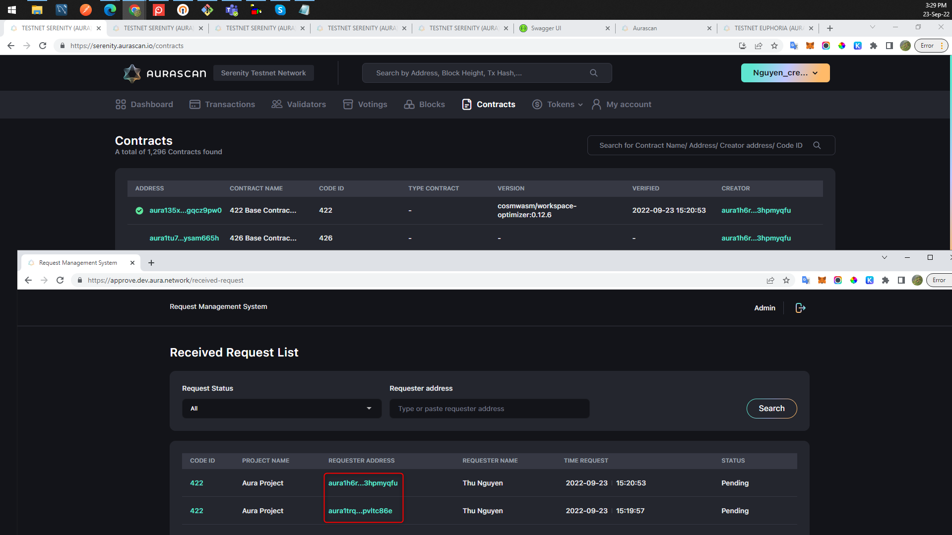 [Aurascan][RegisterContract] Can register contract to deploy on mainnet with account is not ...