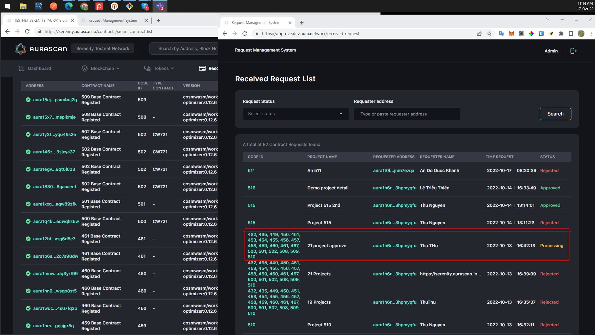 [Portal][Approve] Cannot approve request to deploy on mainnet · Issue #1122 · aura-nw/aurascan ...