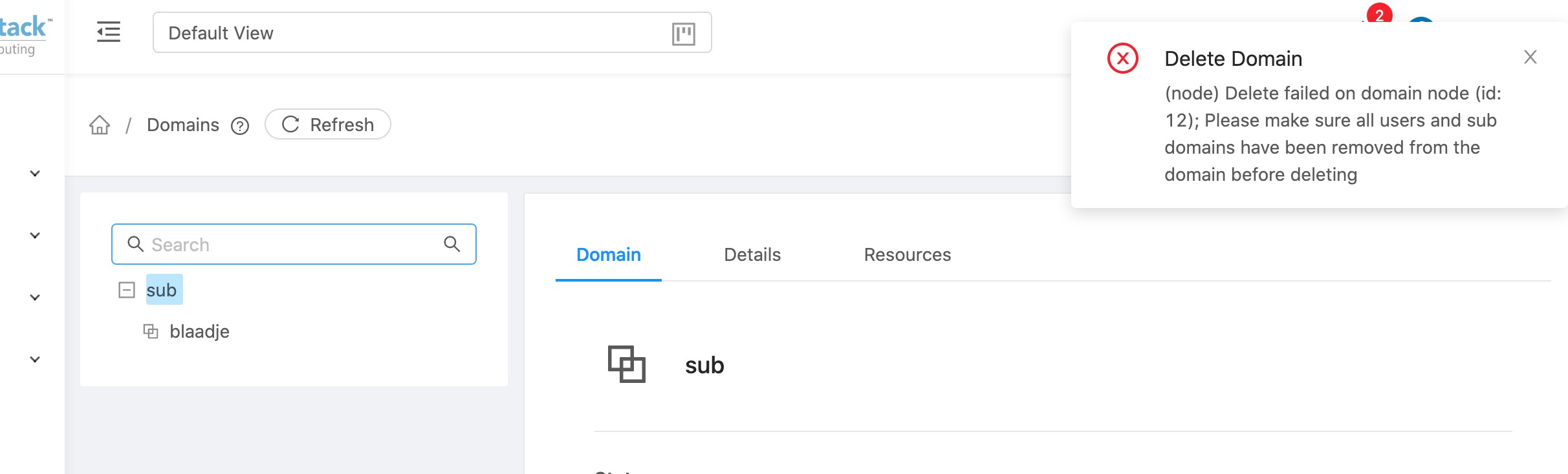 [BUG] when deleting a domain with a subdomain, it remains visible · Issue #741 · apache ...