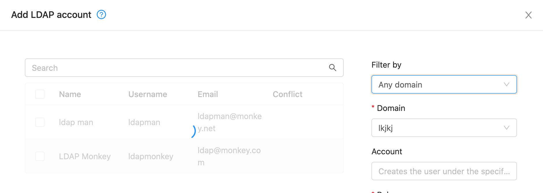 [BUG] ldap add account does not return after selecting AnyDomain filter · Issue #852 · apache ...