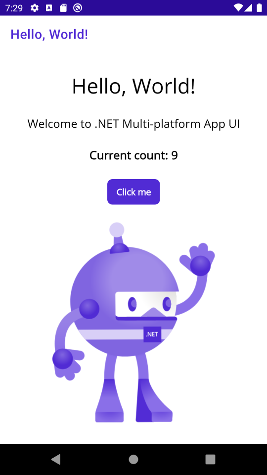 Counter is disappearing in the default MAUI project on Android · Issue ...