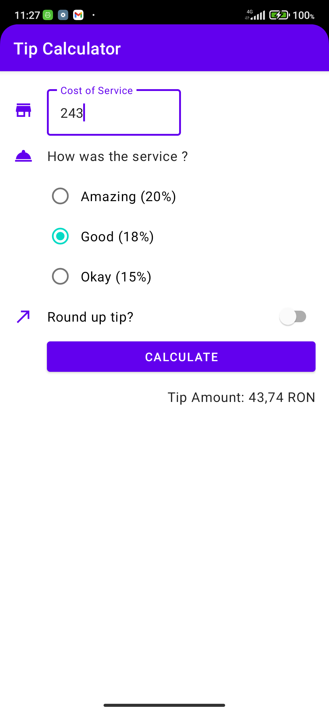 GitHub - Andrei0205/Tip-Calculator