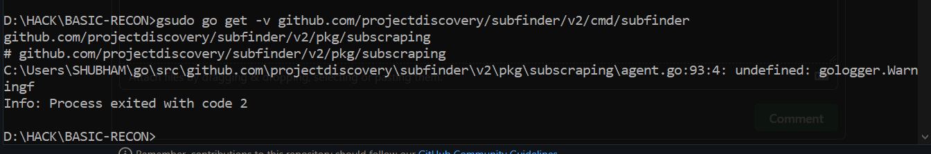 [Issue] Docker build not working anymore (undefined: gologger.Warningf) · Issue #356 ...