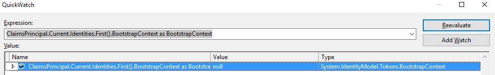BootstrapContext is NULL after TokenValidationParameters is shifted to Microsoft.IdentityModel ...
