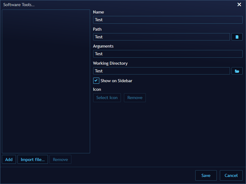 Software Tools window clears fields after creating new entry without existing entries · Issue ...