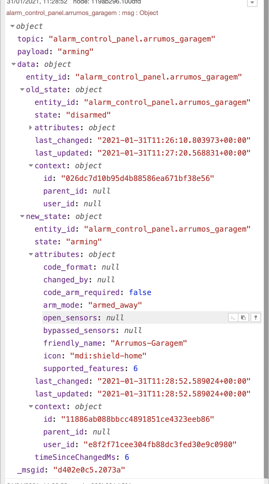 Sensor is open and still Armed Away is possible · Issue #123 · nielsfaber/alarmo · GitHub