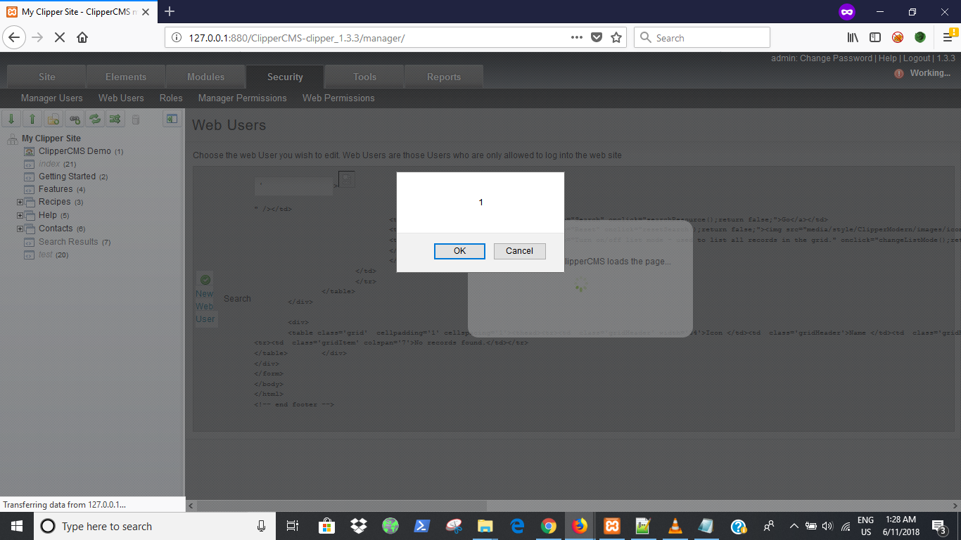Reflected Cross Site Scripting in CMS Clipper_1.3.3 · Issue #487 · ClipperCMS/ClipperCMS · GitHub