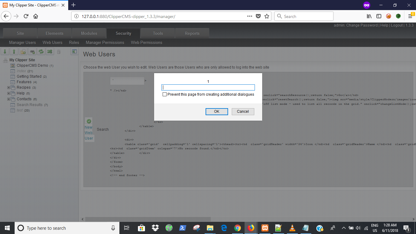 Reflected Cross Site Scripting in CMS Clipper_1.3.3 · Issue #487 · ClipperCMS/ClipperCMS · GitHub