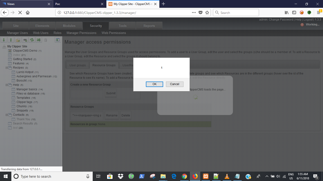 Stored Cross Site Scripting in CMS Clipper_1.3.3 · Issue #488 · ClipperCMS/ClipperCMS · GitHub