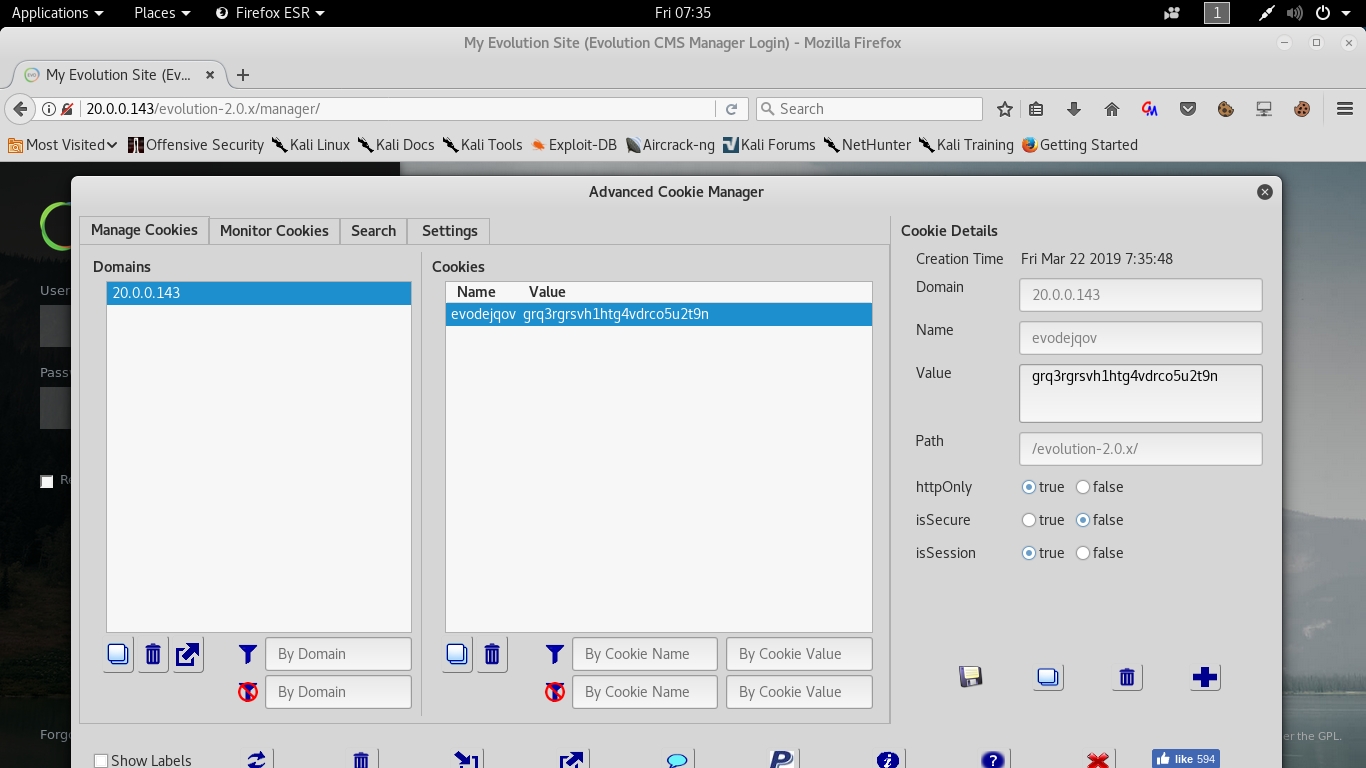 Session Fixation in Evolution CMS 2.0.x · Issue #1040 · evolution-cms ...
