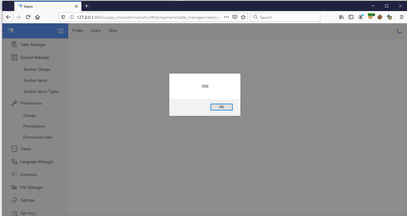 Non Persistent Cross Site Scripting In Cuppacms · Issue 10 · Cuppacms