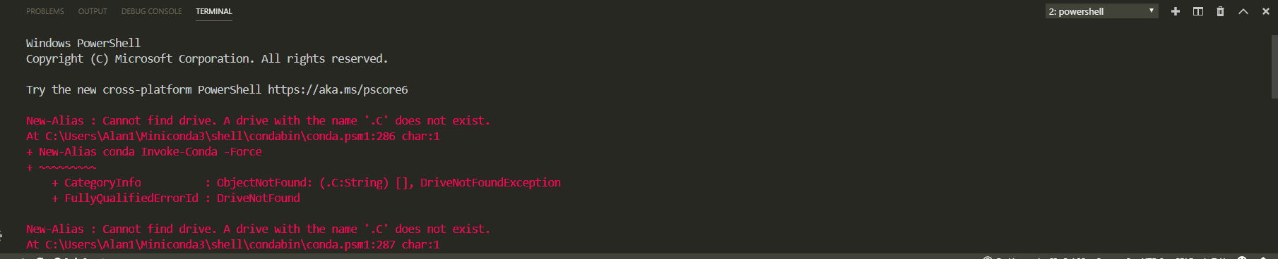 connot launch integration terminal · Issue #73570 · microsoft/vscode ...