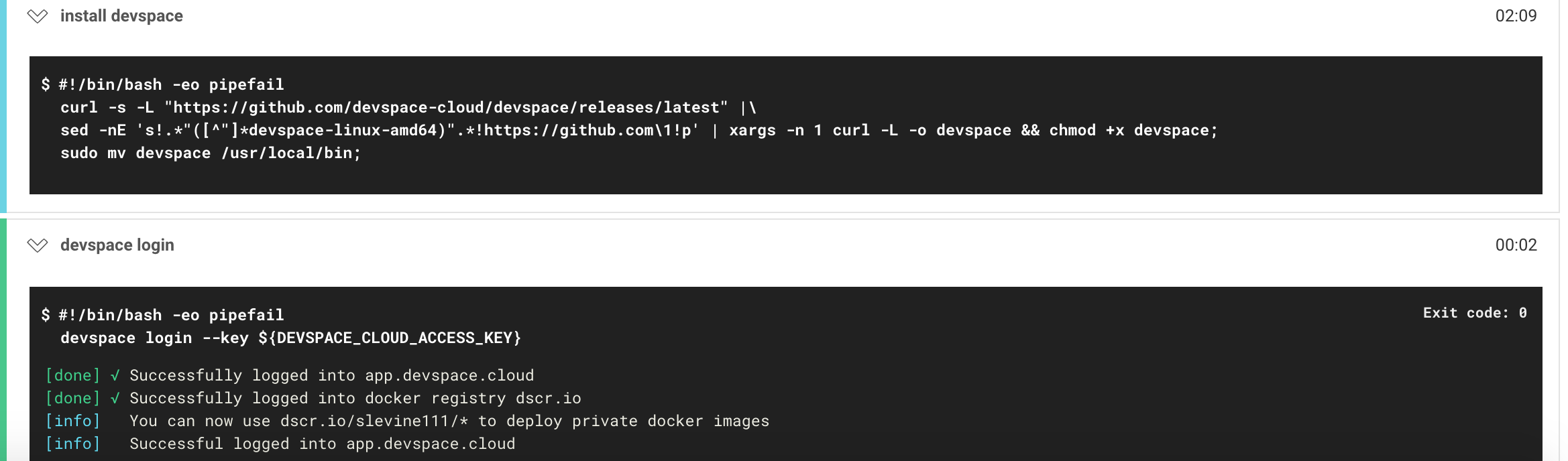 Unable to run "devspace use space" command in CircleCI build · Issue #763 · devspace-sh/devspace ...
