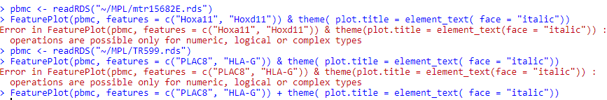 How to plot italic form gene names during FeaturePlot two or more genes ...