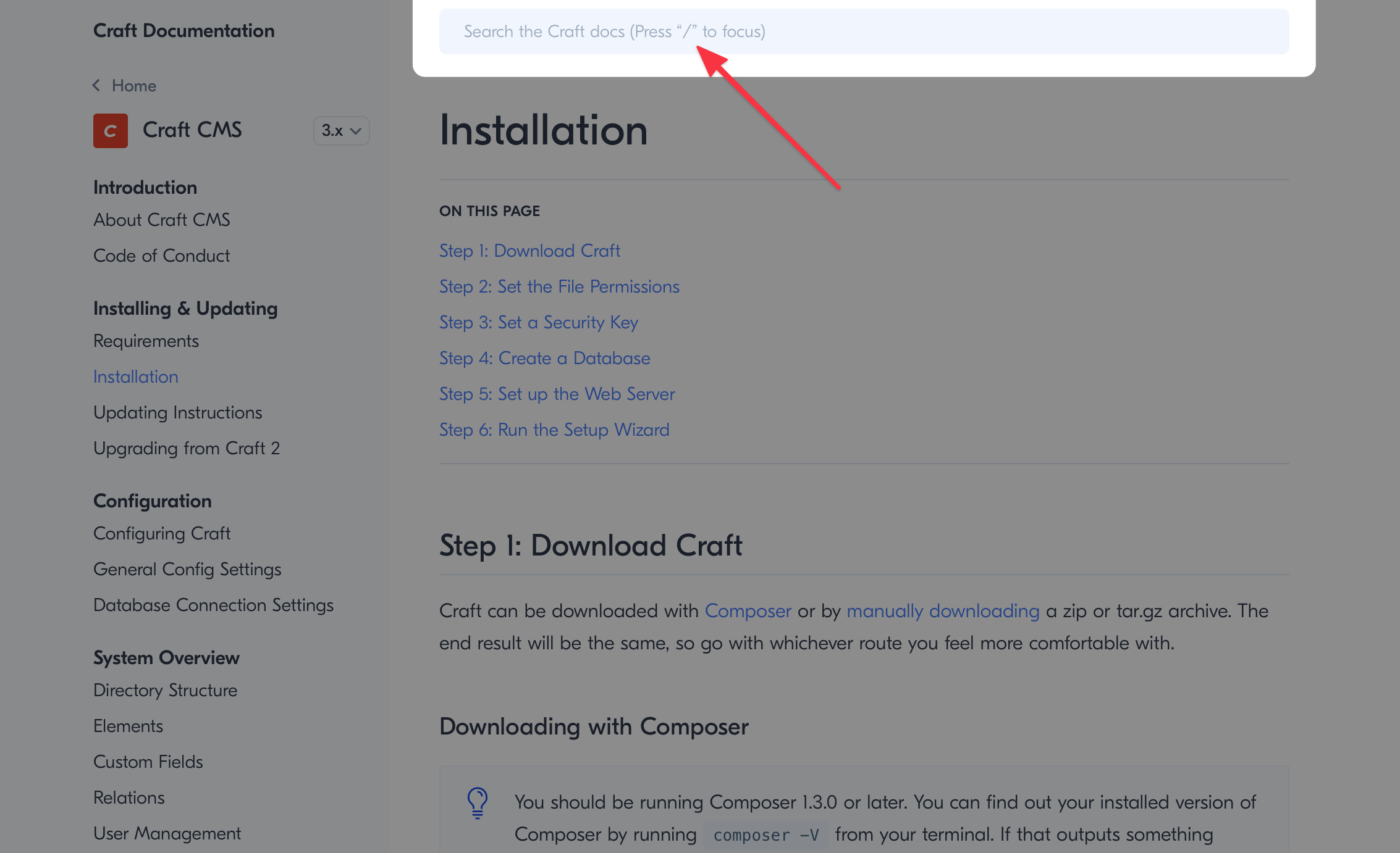 Fixed header in documentation for easy searching · Issue #219 · craftcms/docs · GitHub
