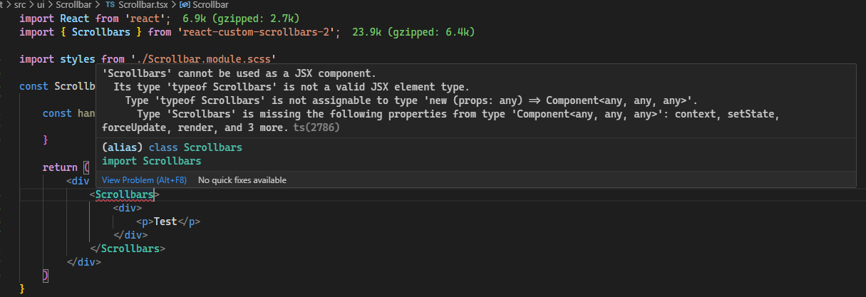 Can not install with react 18 · Issue #27 · RobPethick/react-custom-scrollbars-2 · GitHub