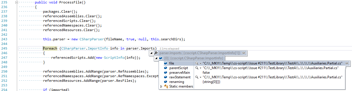 Implementing a partial class with a circular css_import results in a recursion in CS-Script and ...