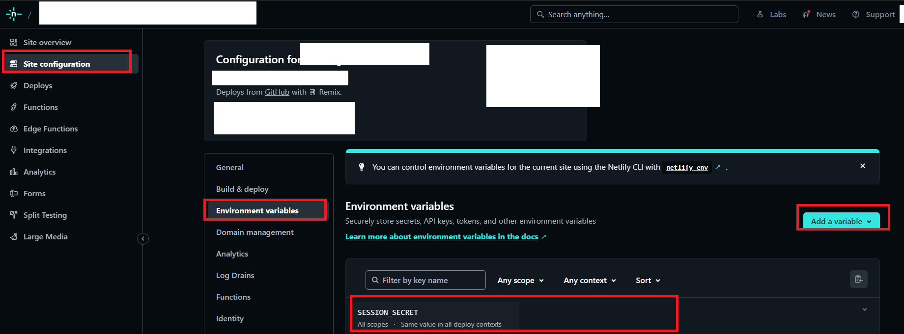 If I use Netlify to deploy this project,How can I config the environment variables · Issue #905 ...