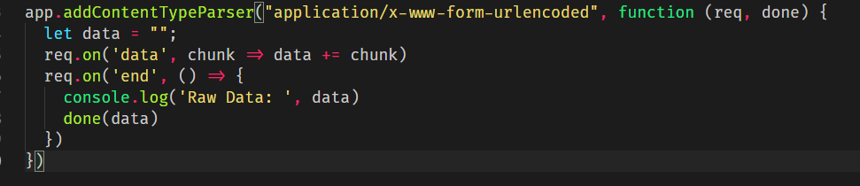 Missing Post Data Using Onrequest Hook · Issue 1546 · Fastifyfastify · Github