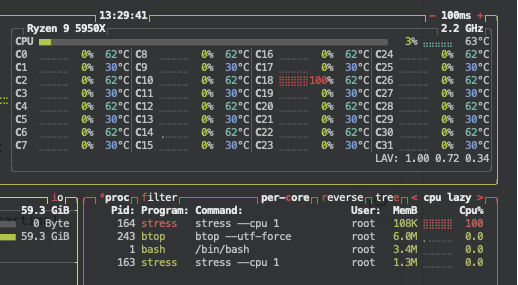 [BUG] Btop shows 1/10th of cpu usage, compared to htop or top · Issue #665 · aristocratos/btop ...