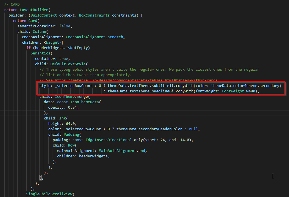 Add theme for the PaginatedDataTable and bring it up to Material specs ...