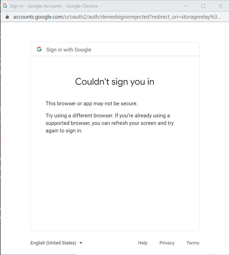 Flutter Web: Google Sign In using google_sign_in_web fails with 'Coundn ...