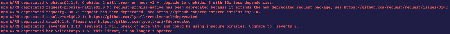 Lots Of Warnings On Install Mainly Deprecated Packages · Issue 5260 · Nestjs Nest · Github