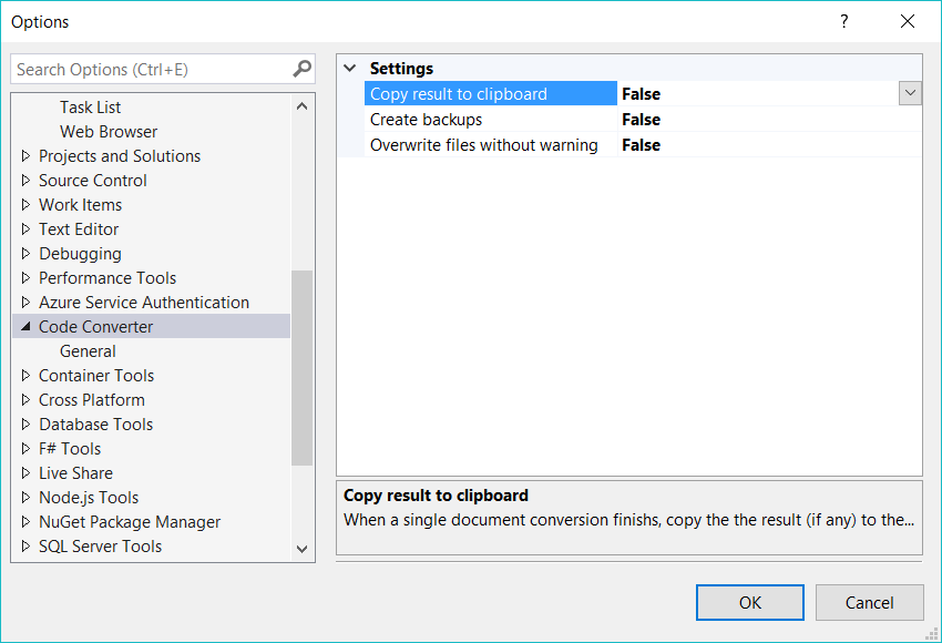 convert and copy to clipboard for vsix · Issue #37 · icsharpcode/CodeConverter · GitHub
