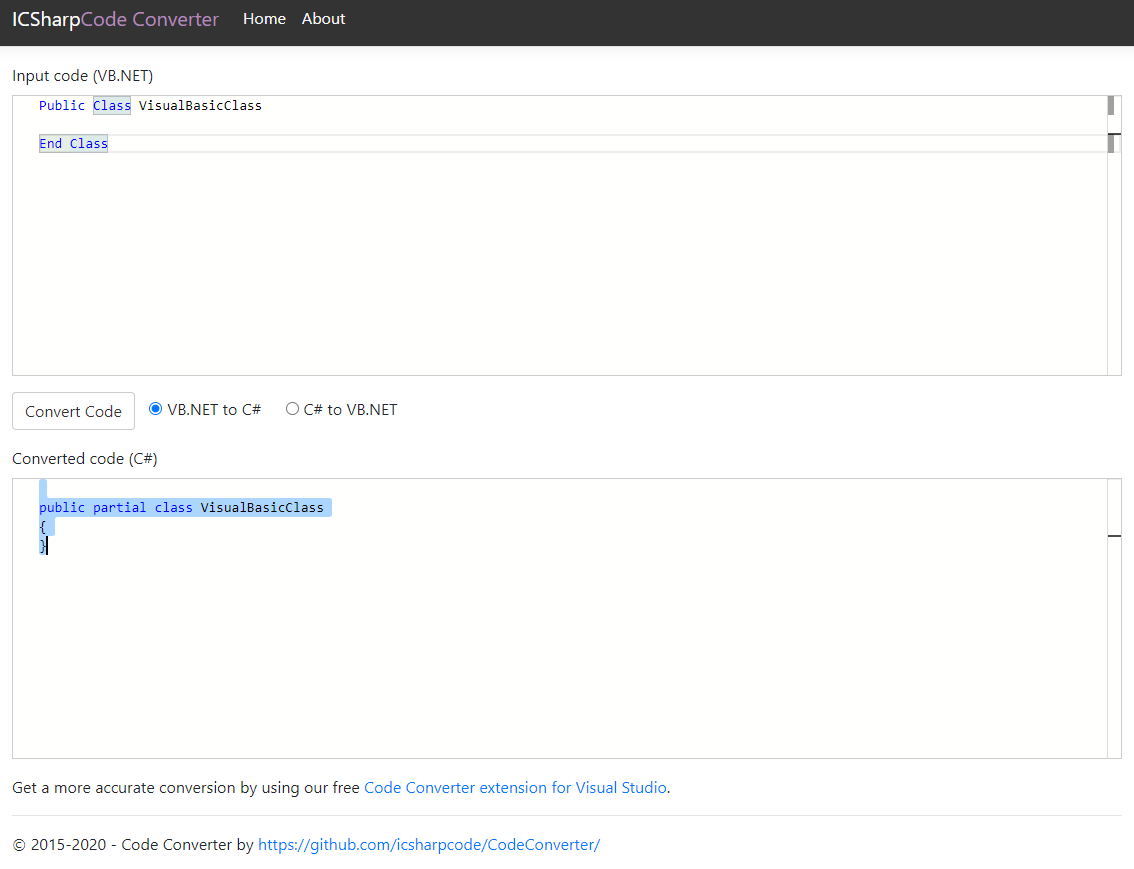 Monaco editor by GrahamTheCoder · Pull Request #644 · icsharpcode/CodeConverter · GitHub