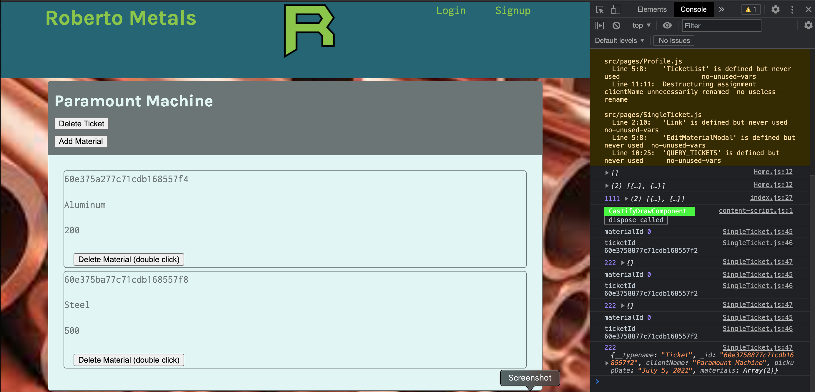 GitHub - banderson19/roberto-metals