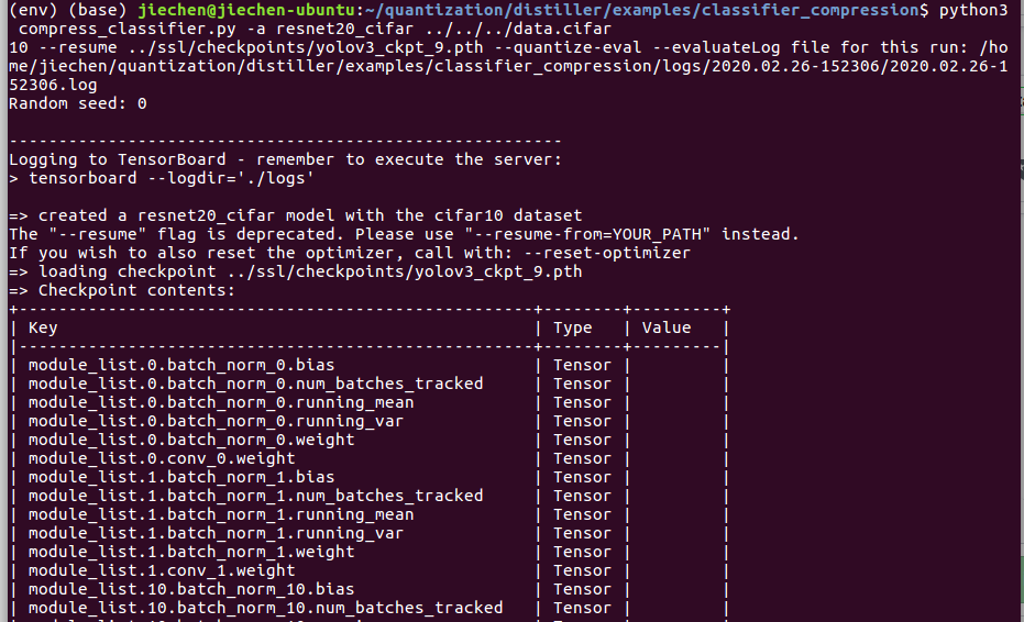 The 8-bit quantization problem of the target detection model (yolov3_ckpt_9.pth) · Issue #478 ...