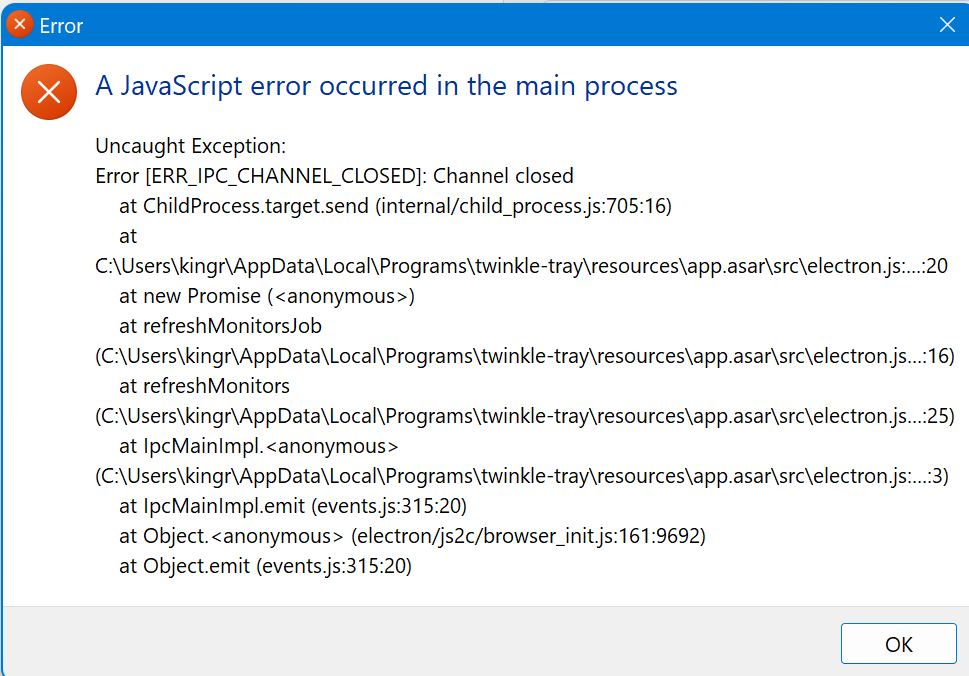 error · Issue #253 · xanderfrangos/twinkle-tray · GitHub