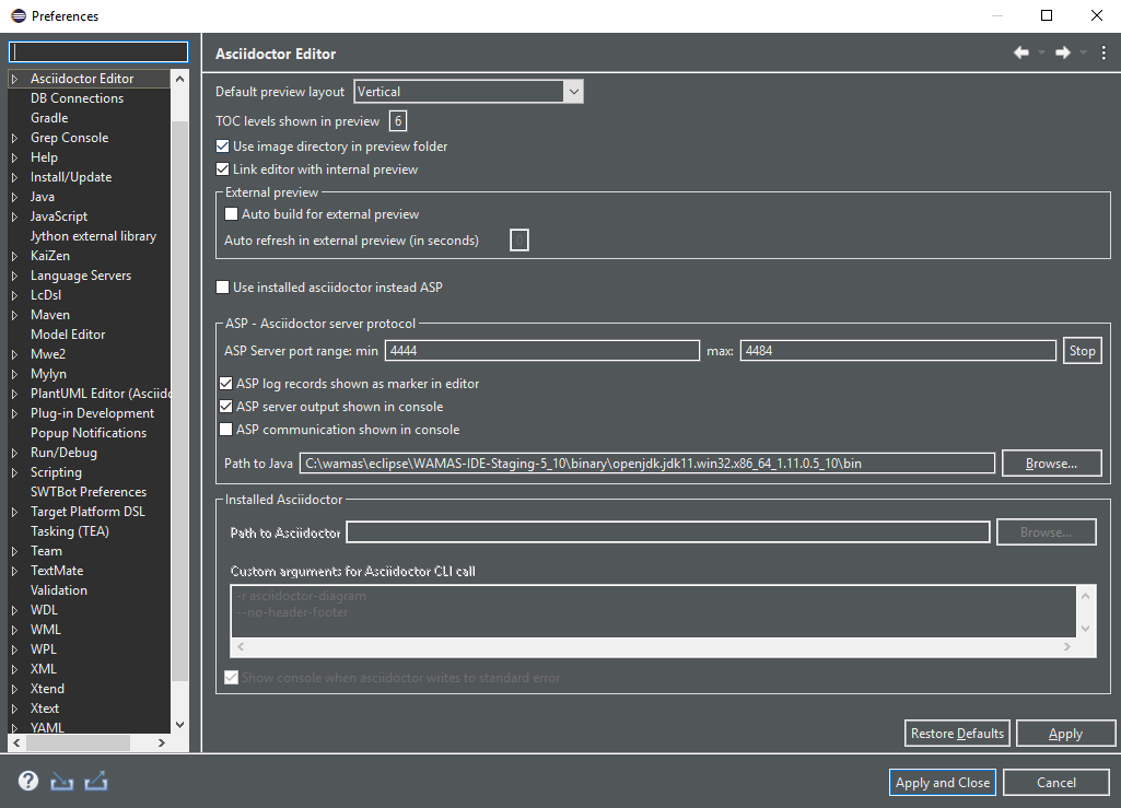 Plugin Ignores Path To Java Preference · Issue 281 · De Jcupeclipse Asciidoctor Editor · Github