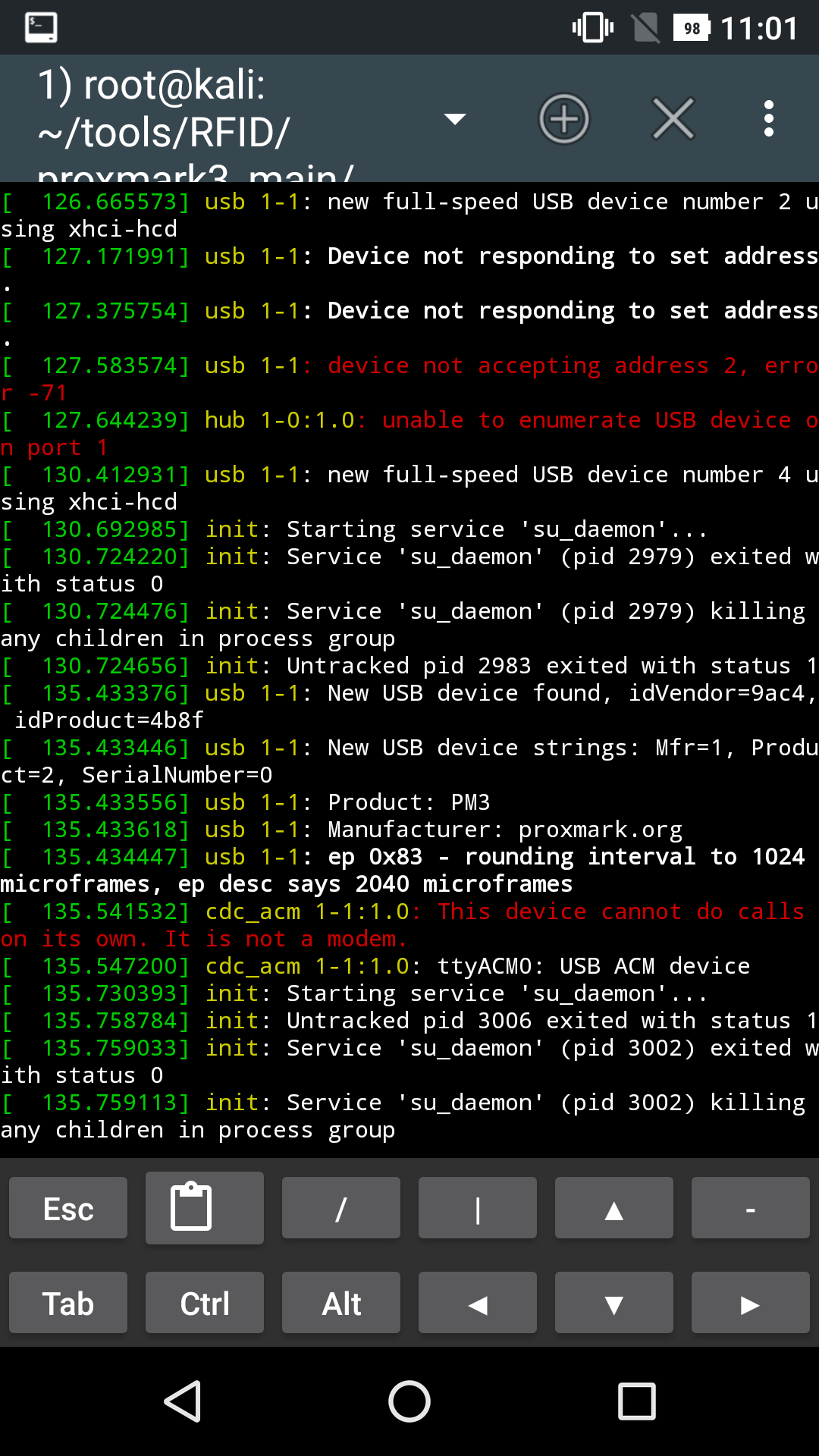 proxmark3 question · Issue #371 · offensive-security/kali-nethunter · GitHub