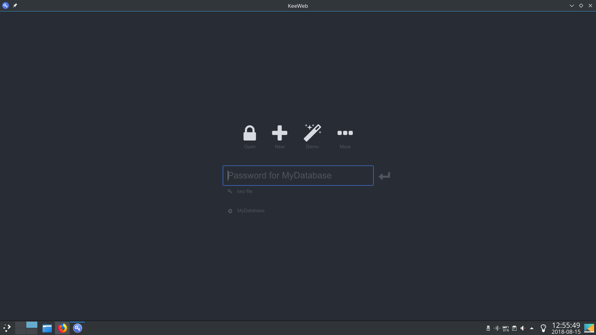 KDE: double KeeWeb icon in tray if windows brought on top with alt-tab ...