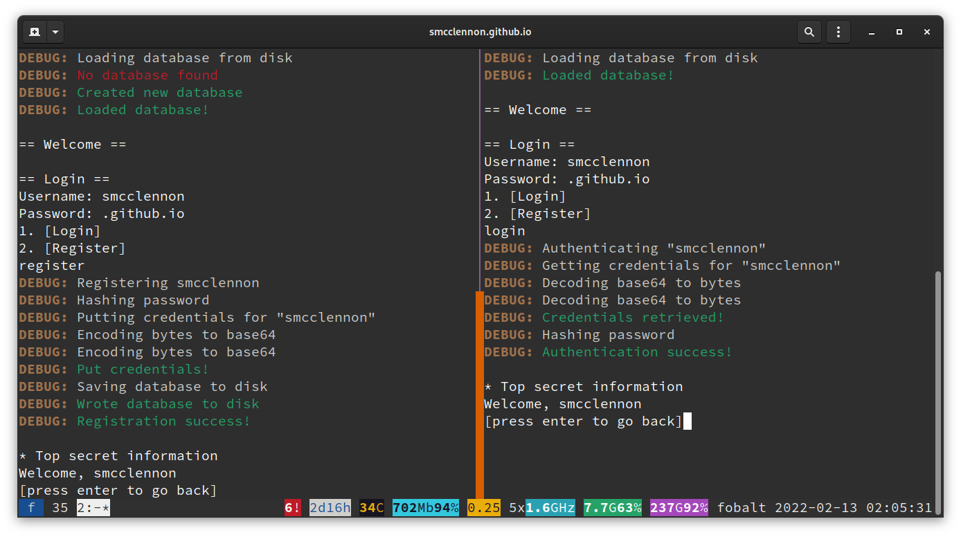 GitHub - smcclennon/pyauth: Store passwords without using plain-text