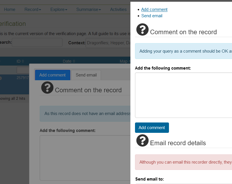 Verify: querying a pending record sometimes results in a double dialog ...