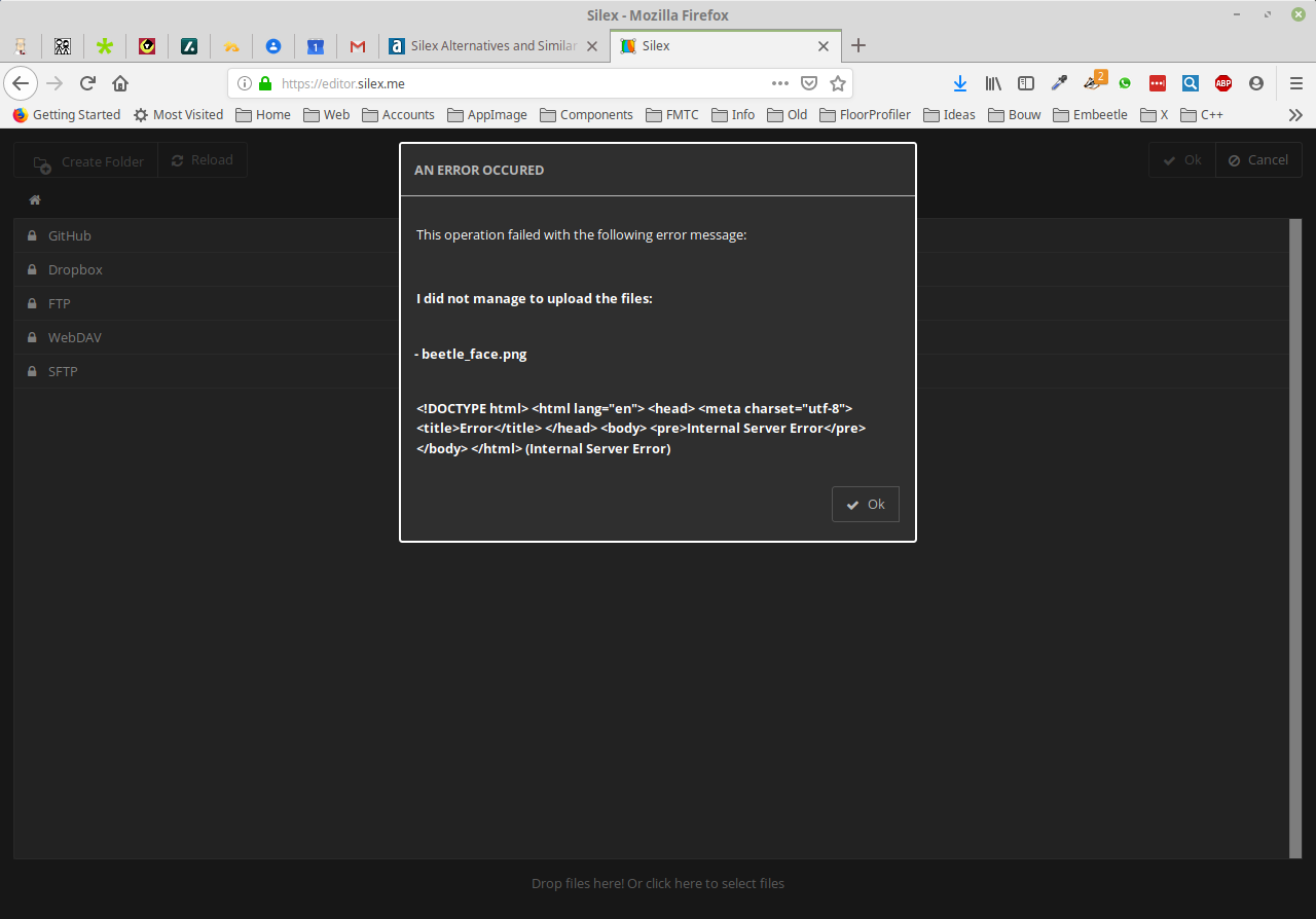 Dropping A Background Image Triggers An Internal Server Error · Issue