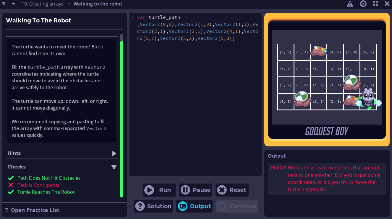 Lesson 19 · Issue 839 · Gdquest Learn Gdscript · Github