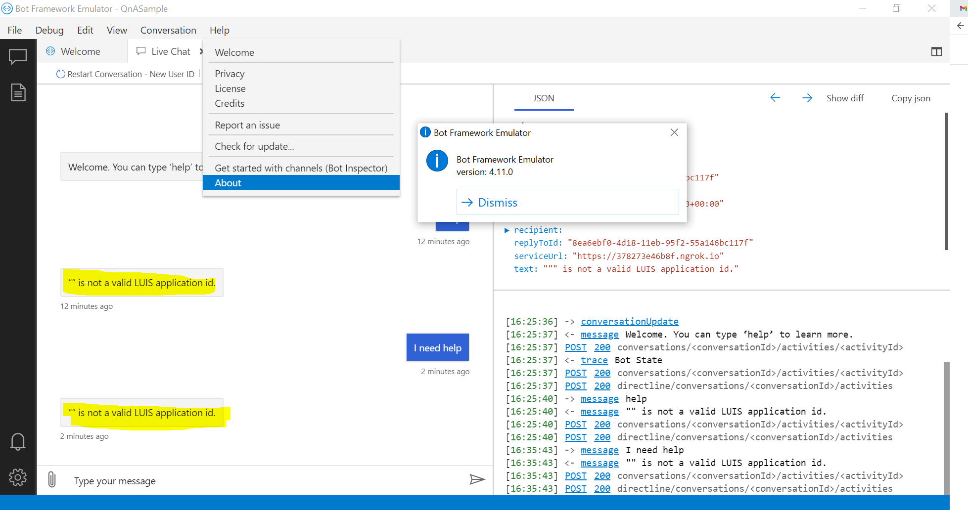 Bot published to Azure: "" is not a valid LUIS application id · Issue #3248 · microsoft ...