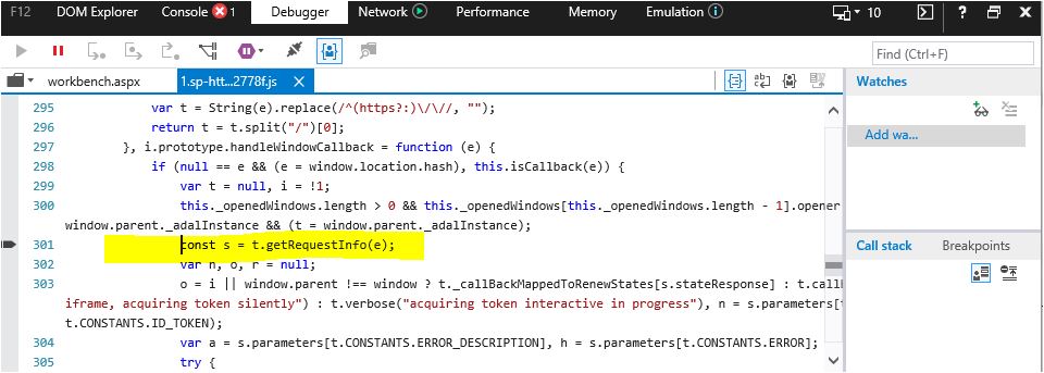 AadHttpClient calls not working in IE 10, IE 11 · Issue #3562 · SharePoint/sp-dev-docs · GitHub
