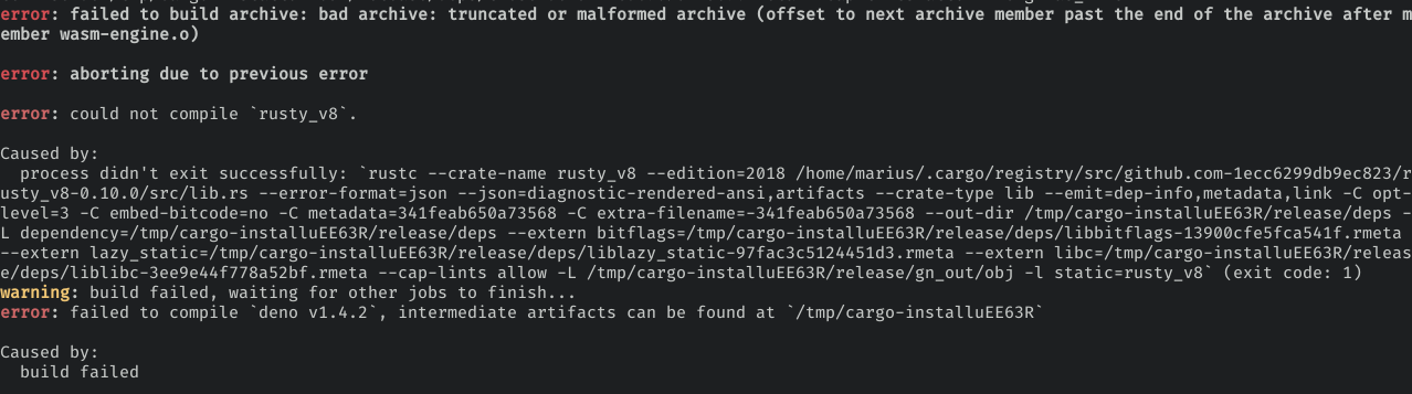 Build failing · Issue #483 · denoland/rusty_v8 · GitHub
