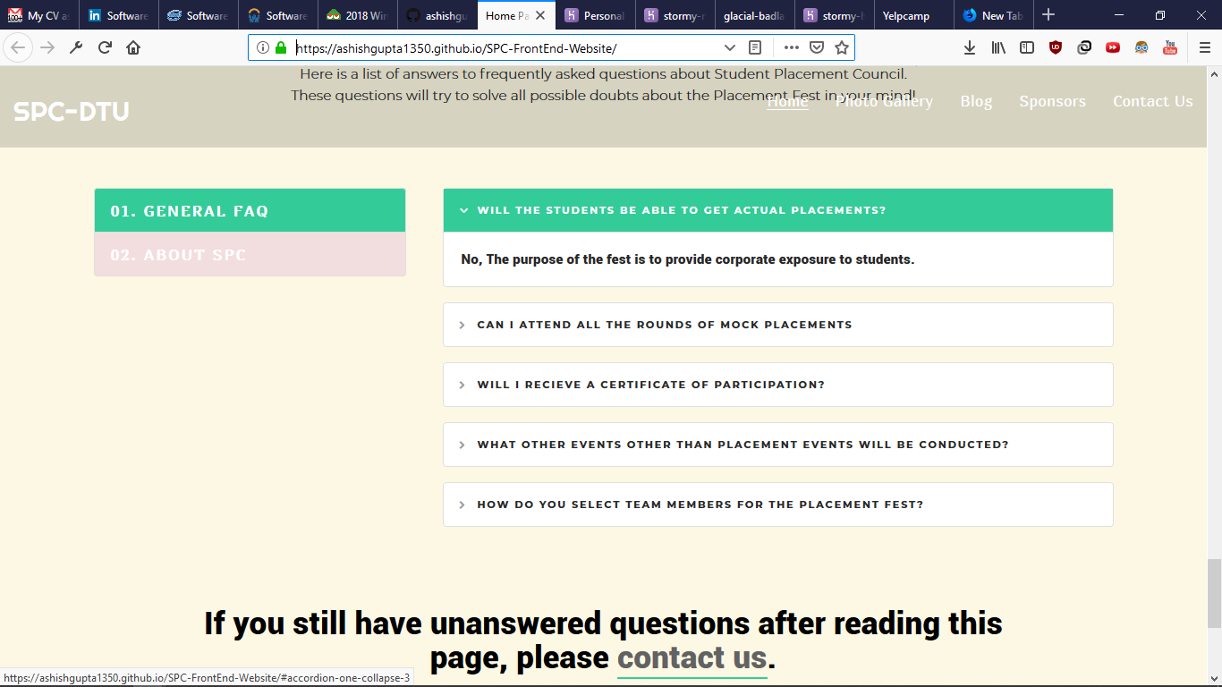 GitHub - ashishgupta1350/SPC-FrontEnd-Website: This website has been ...