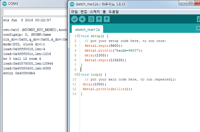 Stop when change the baudrate · Issue #4934 · espressif/arduino-esp32 · GitHub