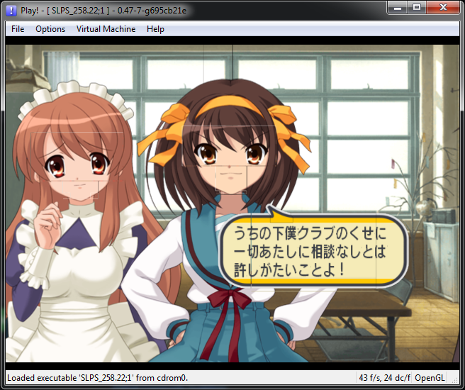 [SLPS-25822] Suzumiya Haruhi no Tomadoi · Issue #1497 · jpd002/Play-Compatibility · GitHub