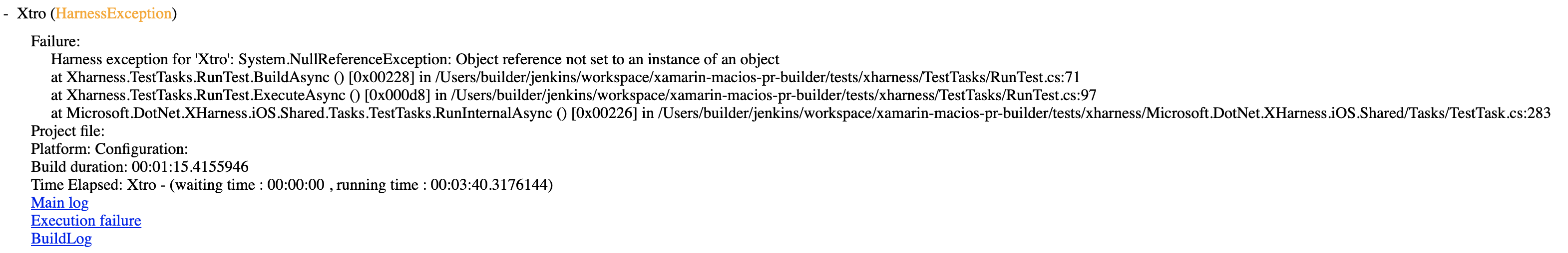 [xharness] Nre If Xtro Tests Fail · Issue 8883 · Dotnet Macios · Github