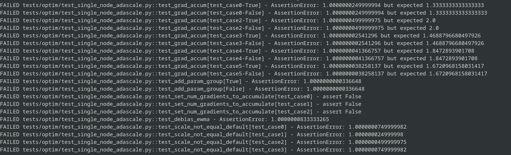 AdaScale with gradient accumulation: Sum or average of gradients? · Issue #1062 ...