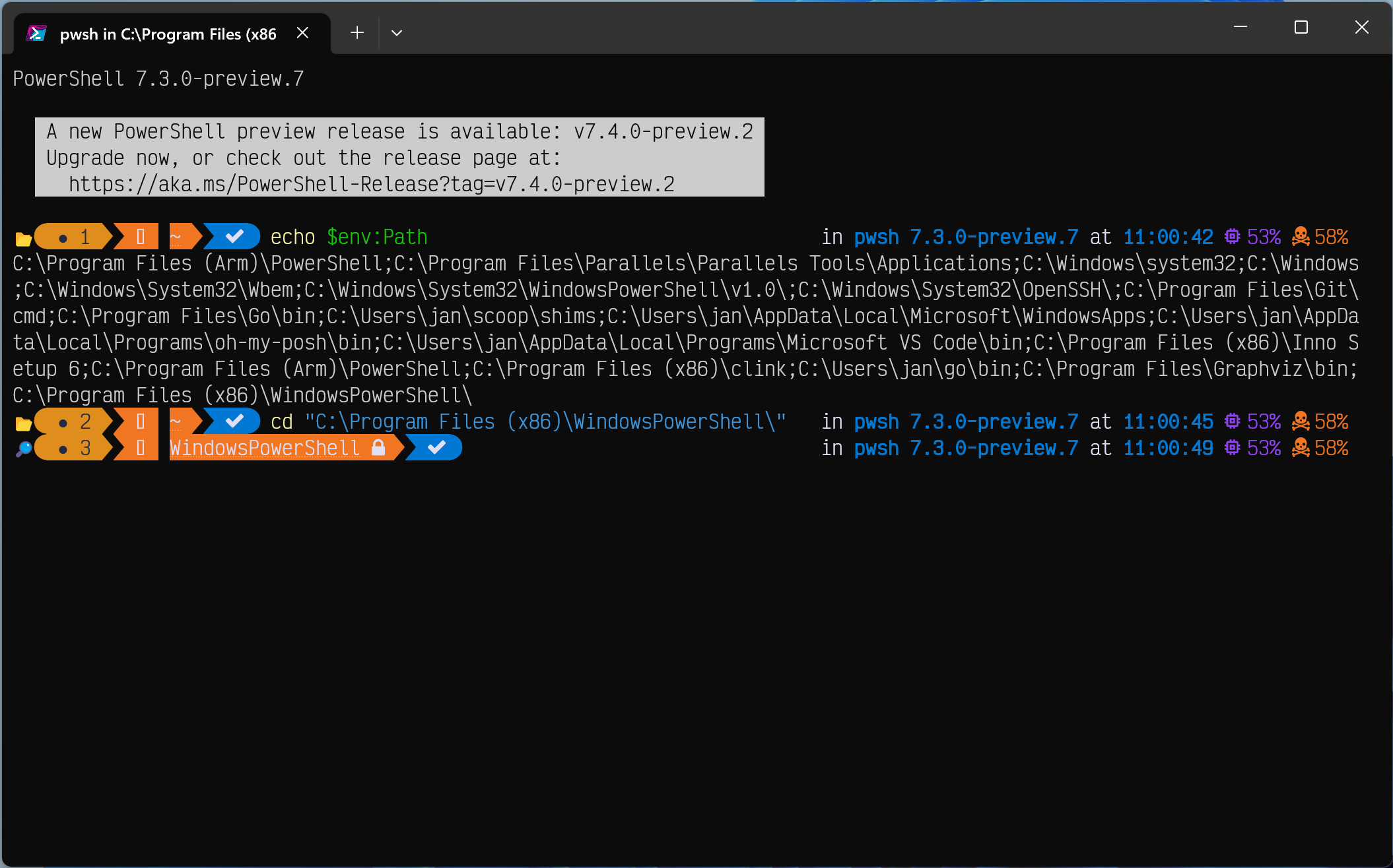 Help with Sprig function syntax in a OMP Template · JanDeDobbeleer oh-my-posh · Discussion #3570 ...