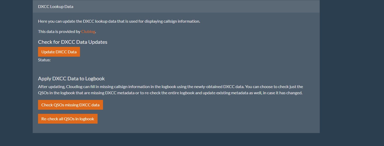 Cannot update DXCC data from Clublog · Issue #1613 · magicbug/Cloudlog · GitHub