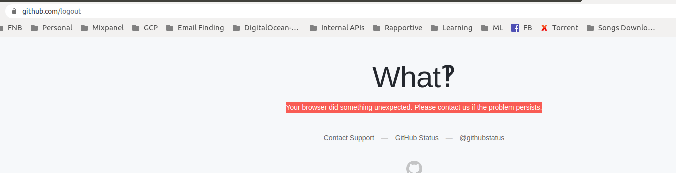 Cannot sign in github, "Your browser did something unexpected". · Issue ...